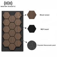 China High NRC Hexagonal Slat Acoustic Panels for Office Noise Control Systems for sale