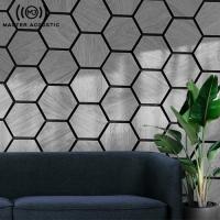 China Eco Friendly Hexagonal Slat Acoustic Panels for Modern Interior Applications for sale