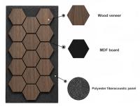 China Hexagonal Slat Acoustic Panels for Decorative Wall Sound Absorption Projects for sale