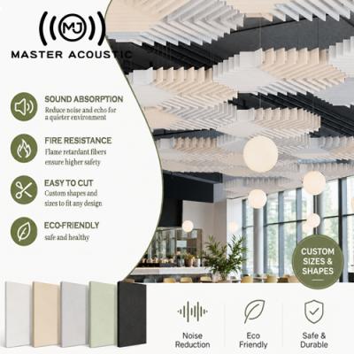 China Eco Friendly PET Ceiling Sound Absorbing Panels for Sustainable Interiors for sale