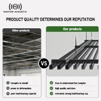 China PET Polyester Square Tube Acoustic Frame For Office Partition Ceiling And Interior Decoration Projects for sale