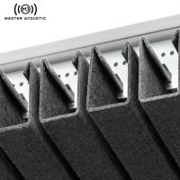 China PET Polyester Square Tube Acoustic Frame For Office Partition Ceiling And Interior Decoration Projects for sale