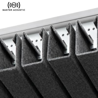China Fire Resistant Polyester Baffle Ceiling Sound Acoustic Panels for Buildings for sale