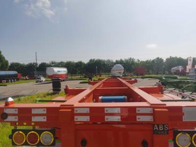 China 12m Skeleton Semi Trailer 40ft Container Frame Locks for sale