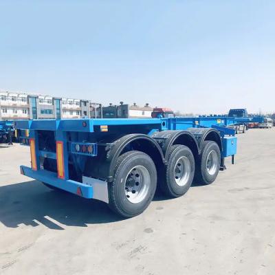 China 3 Axle 6m 20ft Skeleton Trailer Truck 20ft Skeletal Trailer For Sale for sale
