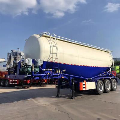 China 40ton 50ton Dry Bulk Cement Tanker Trailer V Shape Carrier Tanker Semi Trailer for sale