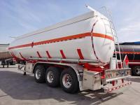 China 3 Axle 42000 45000 Liters Aluminum Carbon Steel Oil Tanker Fuel Tank Semi Trailer  Oil Tank Truck Trailer for sale
