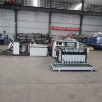 China Pp Woven Sacks Cement Bottom Seal Bag Cutting And Sewing Making Machine 50kg for sale