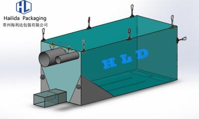 China Waterproof Liquid Storage Container Liner Bag Square Bottom 40ft for sale