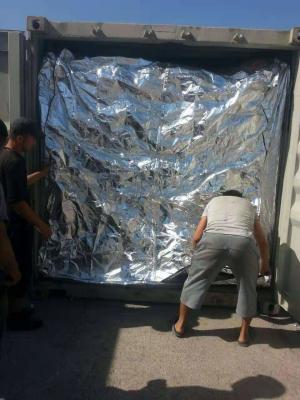 China 40FT Barless Container Liner Bulk Bag Aluminum Film Moistureproof for sale