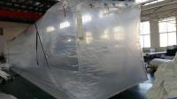 China 45ft Bean Transportation Liquid Bulk Liner 3 Side Zipper for sale