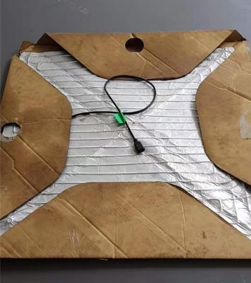 China 50Hz 1200W Liquid Heating Pad 2 Aluminum Foil Layers Industrial Waterproof Plug for sale