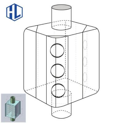 China 3000kg LDPE EVOH L Baffle Liner Open Top Bottom 100% Virgin Polypropylene for sale