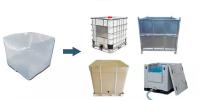 China Double Valves Steel IBC Tank With PE Film Liner Bag for sale