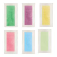 China Customized Vacuum Hair Removal Wax Strips 4.5x9cm 9x18cm Double Side Wax Tape for sale