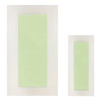 China Customized Vacuum Hair Removal Wax Strips 4.5x9cm 9x18cm Double Side Wax Tape for sale