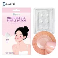 China 6 Counts Hydrocolloid Pimple Patches Anti Inflammatory Microneedle Acne Patches for sale
