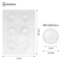 China 6 Counts Hydrocolloid Pimple Patches Anti Inflammatory Microneedle Acne Patches for sale