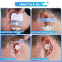China Baby Soft Cotton Ear Patch Transparent Wound Dressings For Swimming Snorkeling for sale