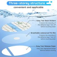 China Baby Soft Cotton Ear Patch Transparent Wound Dressings For Swimming Snorkeling for sale