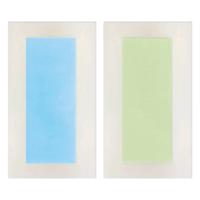 China Customized Vacuum Hair Removal Wax Strips 4.5x9cm 9x18cm Double Side Wax Tape for sale