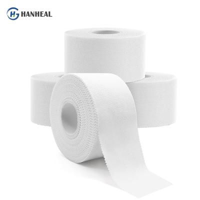 China OEM Breathable Medical Raw Material Zinc Oxide Cotton Tape 5cmx5m Easy Tear for sale