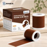 China Brown Silicone Gel Scar Tape Rolls in 1.5 m and 5 m Lengths for sale