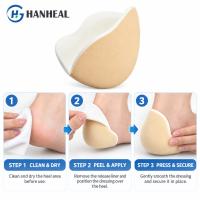 China Self-Adhesive Silicone Foam Heel Dressing for Pressure Ulcers and Exuding Wounds for sale