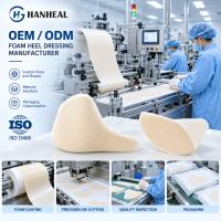 China Self-Adhesive Silicone Foam Heel Dressing for Pressure Ulcers and Exuding Wounds for sale