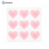 China Custom Pink Heart-Shaped Dissolving Microneedle Acne Patch Hydrocolloid Microneedle Acne Patch for Skincare Brands for sale