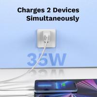 China Lightweight USB AC PD Port Charger Adapter Fireproof ABS for sale