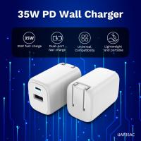 China Lightweight USB AC PD Port Charger Adapter Fireproof ABS for sale