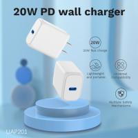 China Replaceable PD Power Adapter USB C Wall Charger 20W PC Plug for sale