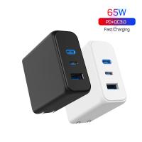 China Universal PD Compatible Charger Adapter 65 Watt For Car Flame Retarded for sale