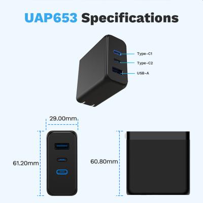 China 65w Mini PD Power Adapter Charger OTP Protection Custom for sale