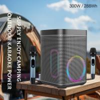 China 300-watt Portable Karaoke Machine Power Bank Outdoor Emergency Power Supply for sale