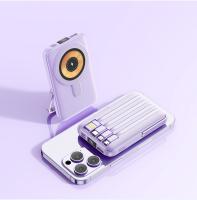 China Universal Phone White Mini Powerbank with PD20W 22.5W Wired and Wireless Charging 10000mA for sale