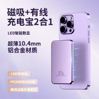 China Mini Ultra Slim PD 20W Portable Mini Powerbank 15W Magnetic Wireless Charger Battery Fast Charger Power Bank 10000mah Fo for sale