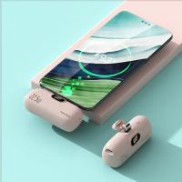 China Outdoor High Capacity 5000mAh Power Bank with LED Display and Quick Charge Cable for sale