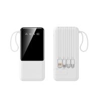 China Portable 4 in 1 Cable Power Bank with Over-discharging Protection and Apple Interface for sale