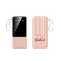 China Portable 4 in 1 Cable Power Bank with Over-discharging Protection and Apple Interface for sale