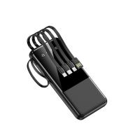 China Portable 4 in 1 Cable Power Bank with Over-discharging Protection and Apple Interface for sale