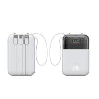 China 10000mah Portable Power Bank with Over-discharging Protection and Built-in Cables for sale