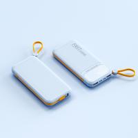 China Ultra-thin And Compact Self-contained Power Bank 10000mah Super Fast Charger Large Capacity Portable for sale