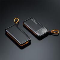 China Ultra-thin And Compact Self-contained Power Bank 10000mah Super Fast Charger Large Capacity Portable for sale