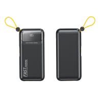 China Ultra-thin And Compact Self-contained Power Bank 10000mah Super Fast Charger Large Capacity Portable for sale