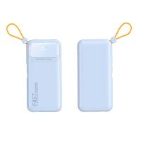 China Ultra-thin And Compact Self-contained Power Bank 10000mah Super Fast Charger Large Capacity Portable for sale