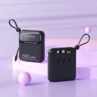 China PD22.5W 3.0 Ultra Slim 10000mah Powerbanks with Type-C Input and LED Display Blue Color for sale