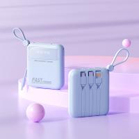 China PD22.5W 3.0 Ultra Slim 10000mah Powerbanks with Type-C Input and LED Display Blue Color for sale