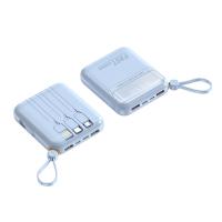 China PD22.5W 3.0 Ultra Slim 10000mah Powerbanks with Type-C Input and LED Display Blue Color for sale